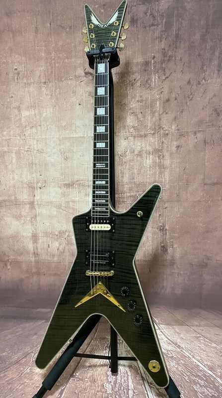 Custom Dimebag Darrell The Dean ML Type Shaped Electric Guitar Olive Green