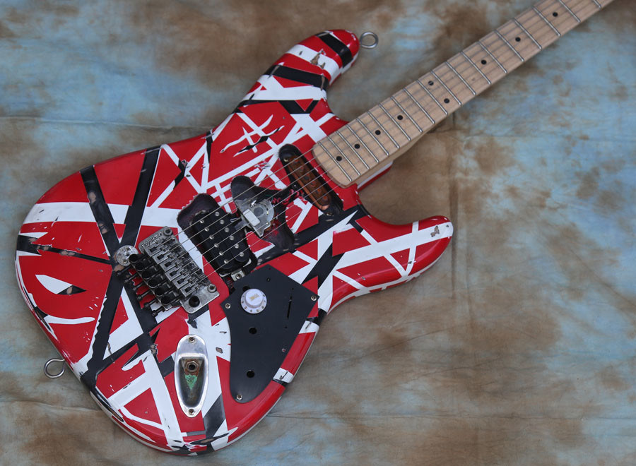 Custom Eddie Van Halen TRIBUTE Electric Guitar Frankenstein ...
