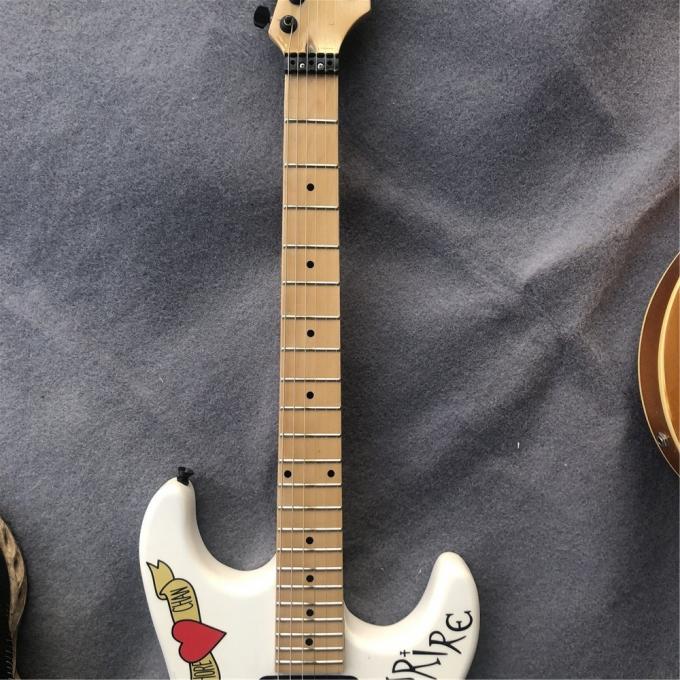 Custom factory EVH chavel electric guitar 6 string with maple ...